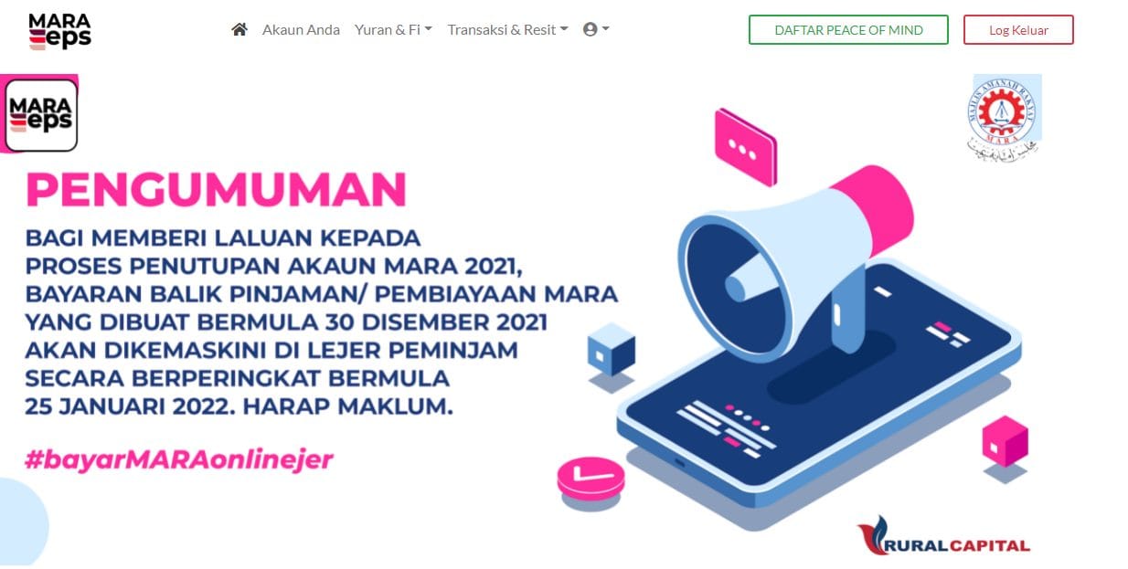 Permohonan Penjadualan Semula Bayaran Balik Pinjaman MARA – Zikri Husaini