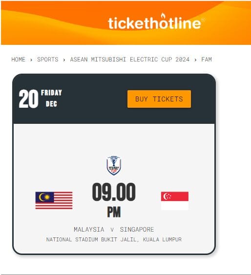 BELI TIKET ONLINE MALAYSIA VS SINGAPURA 20.12.2024 – Zikri Husaini